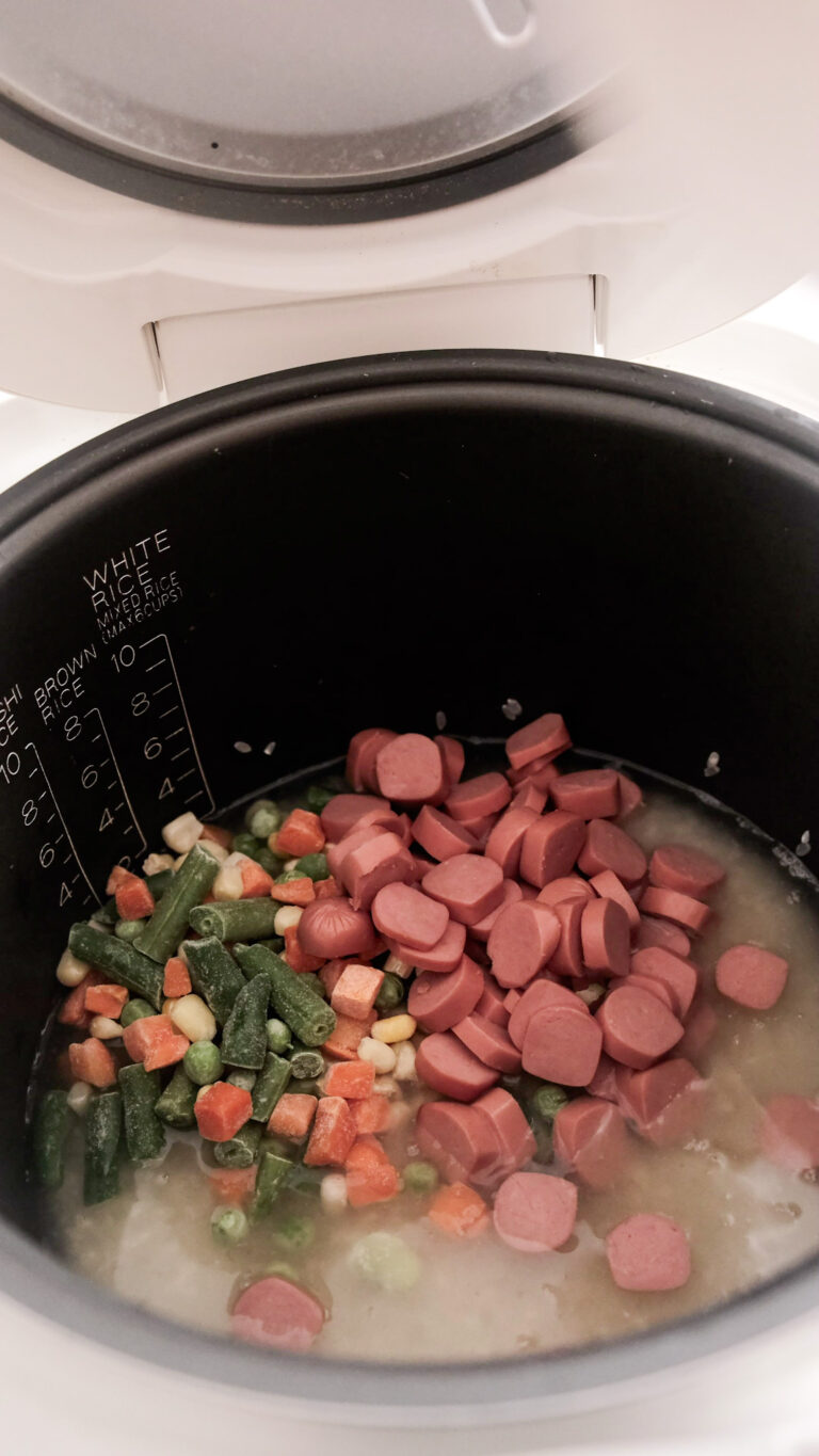 Braised rice- Rice cooker and oven method, one pot meal